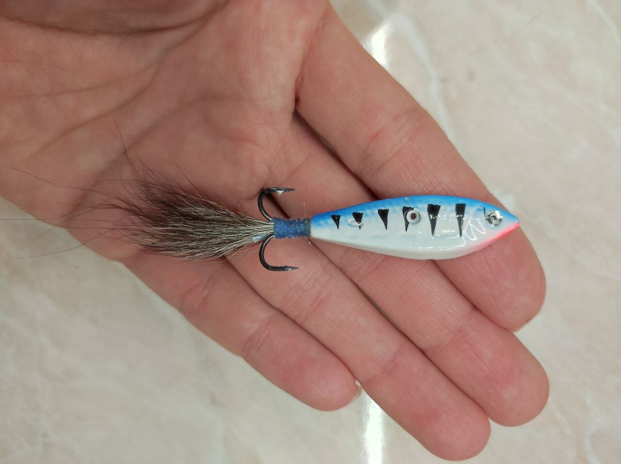 Балансир, для зимней рыбалки, с тройным крючком, для хищника