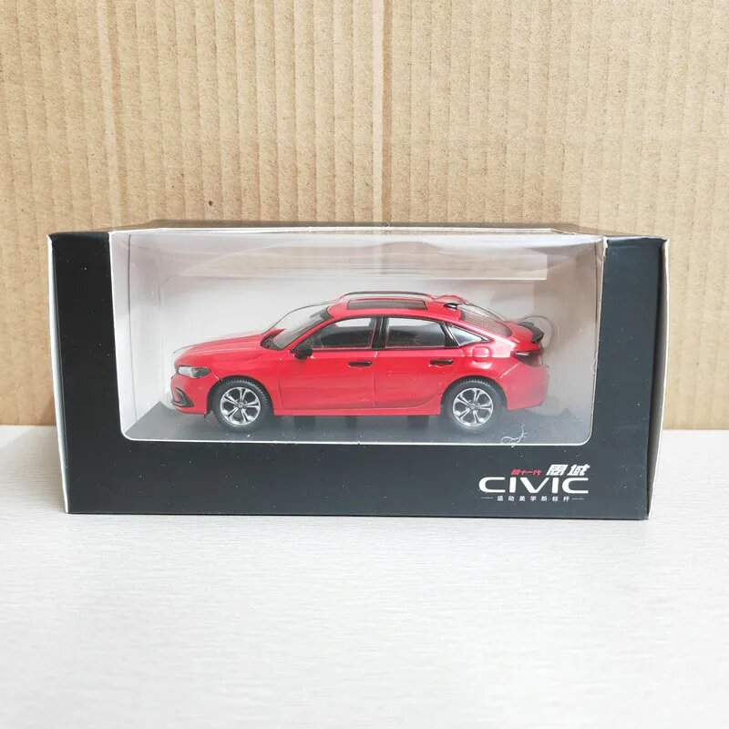 1:43 Honda Civic 2025, модель спортивного автомобиля из сплава, литье под давлением, металлические внедорожники, модель автомобиля, высокая имитация, детская игрушка, украшение в подарок