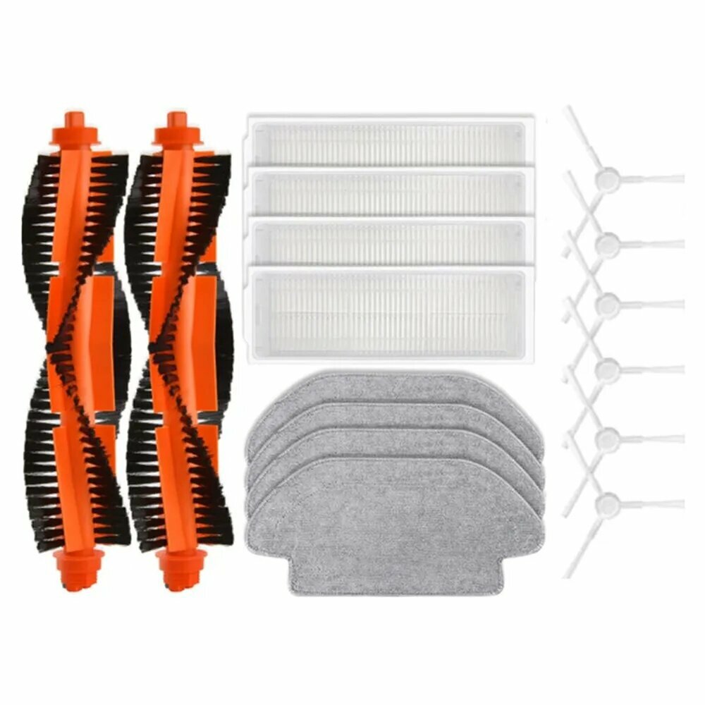 16 шт. сменные части основная боковая щетка фильтр Hepa ткань для швабры