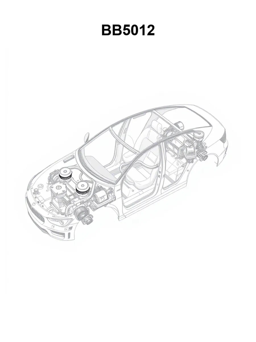 BB5012, Колодки барабанные Blitz