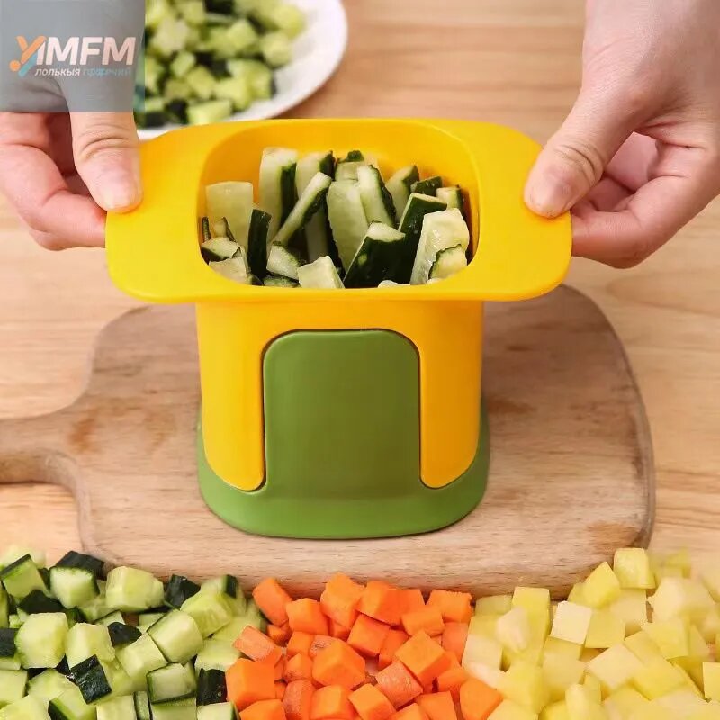 Овощерезка, терка, шинковка, нож для фигурной нарезки соломкой и кубиками картофеля фри, овощей и фруктов