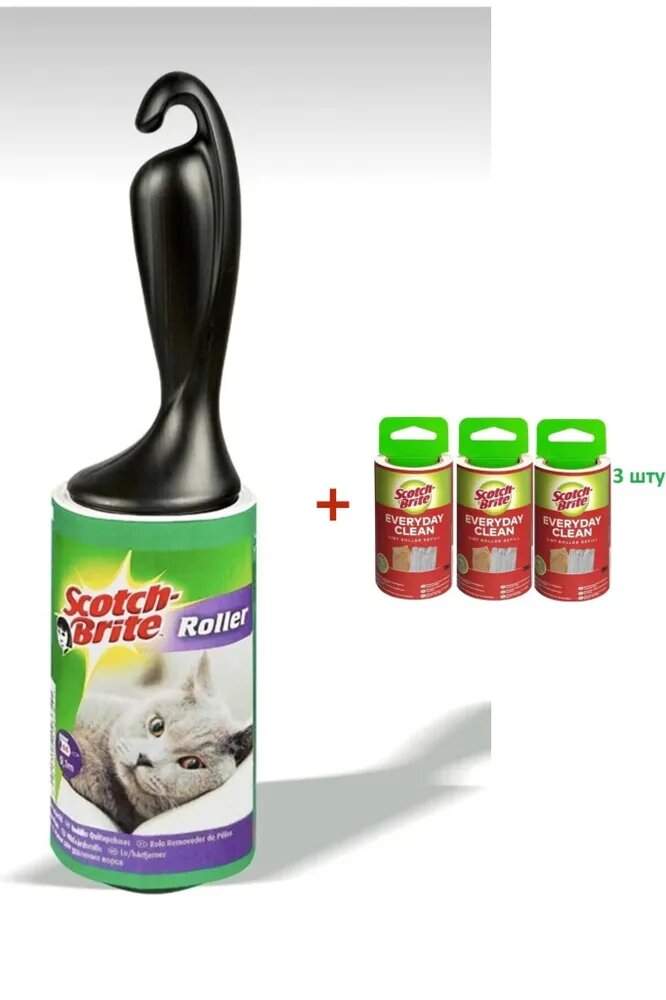 Scotch-Brite Ролик для чистки одежды 4 шт