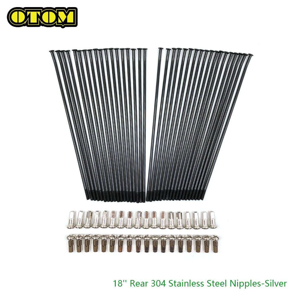 Комплект спицы для мотоцикла HONDA, переднее колесо 18, 19 дюймов, ниппели, CRF250X, CRF250R, CRF450R, CRF450X, аксессуары для внедорожного велосипеда-внедорожника 18 Rear Silver