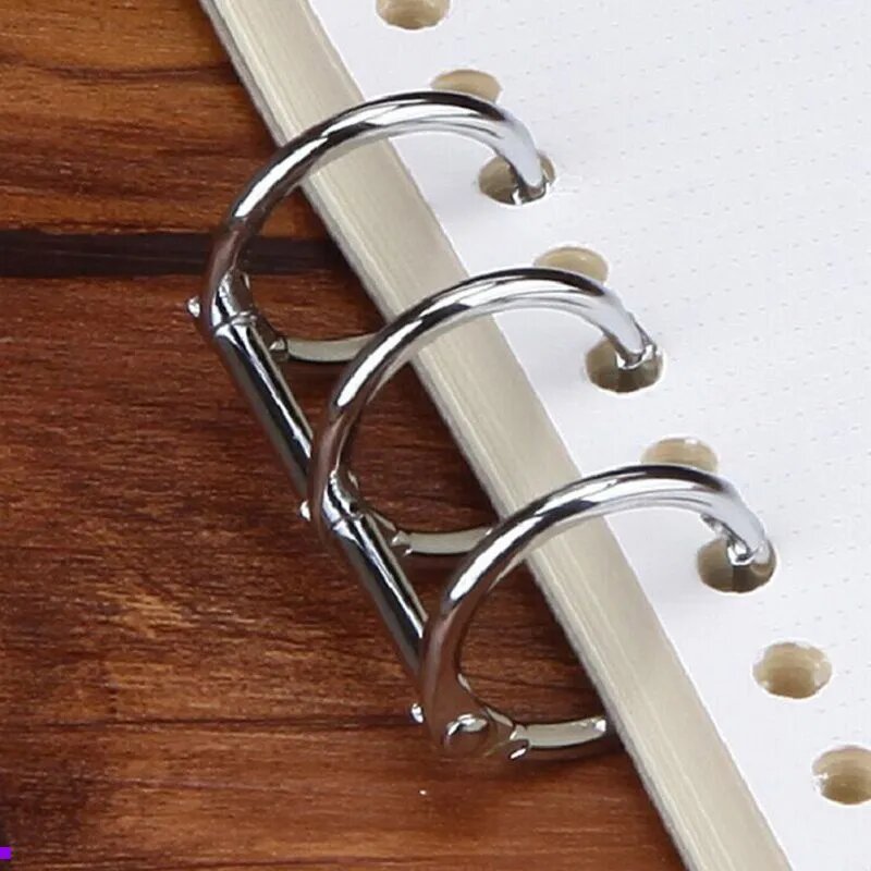 6 шт. кольца для переплета, металлические разделенные серебряные 4.00X2.50X2.50CM