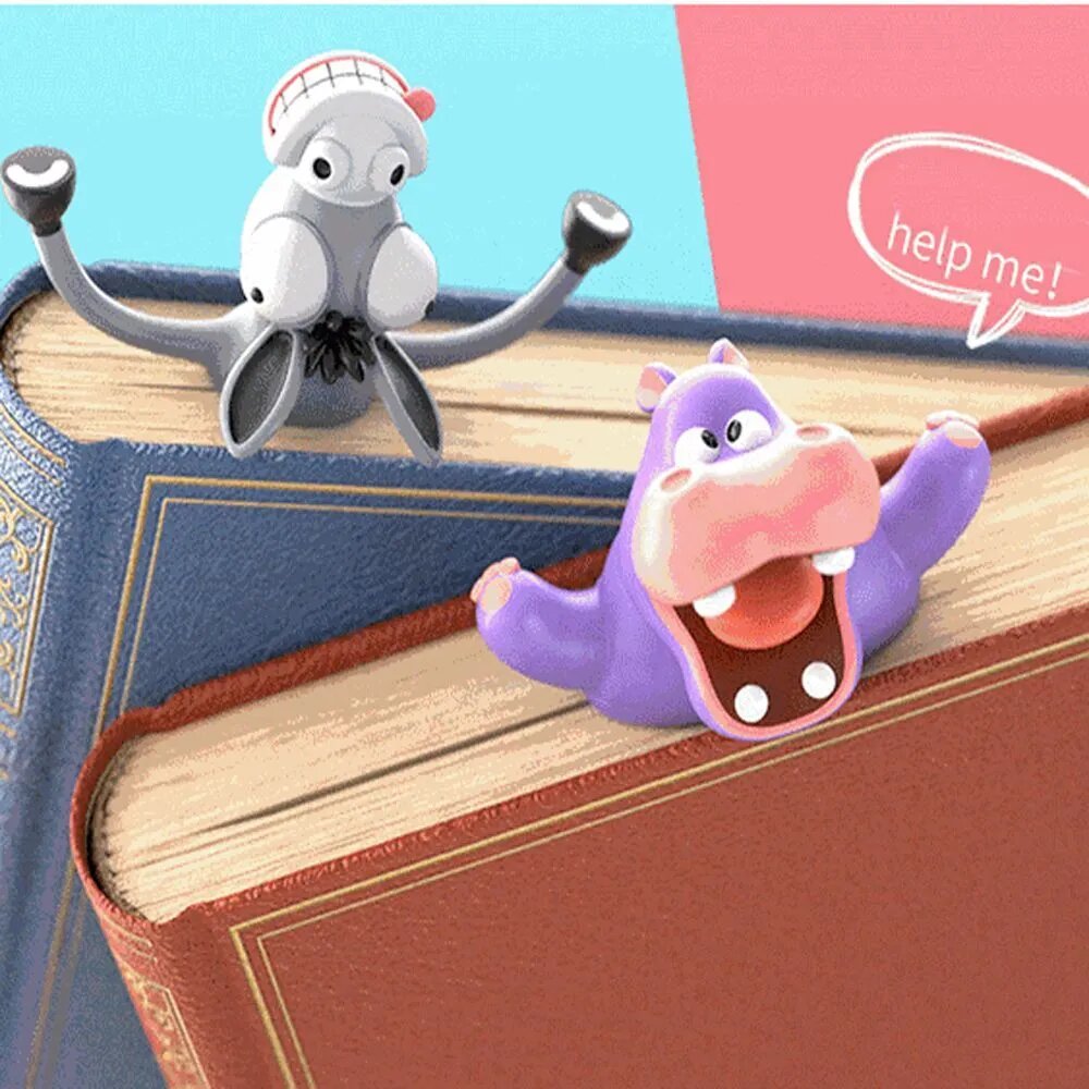 Закладка 3D Кошка из ПВХ для книг, яркий аксессуар для книголюбов, Китай — фото 1