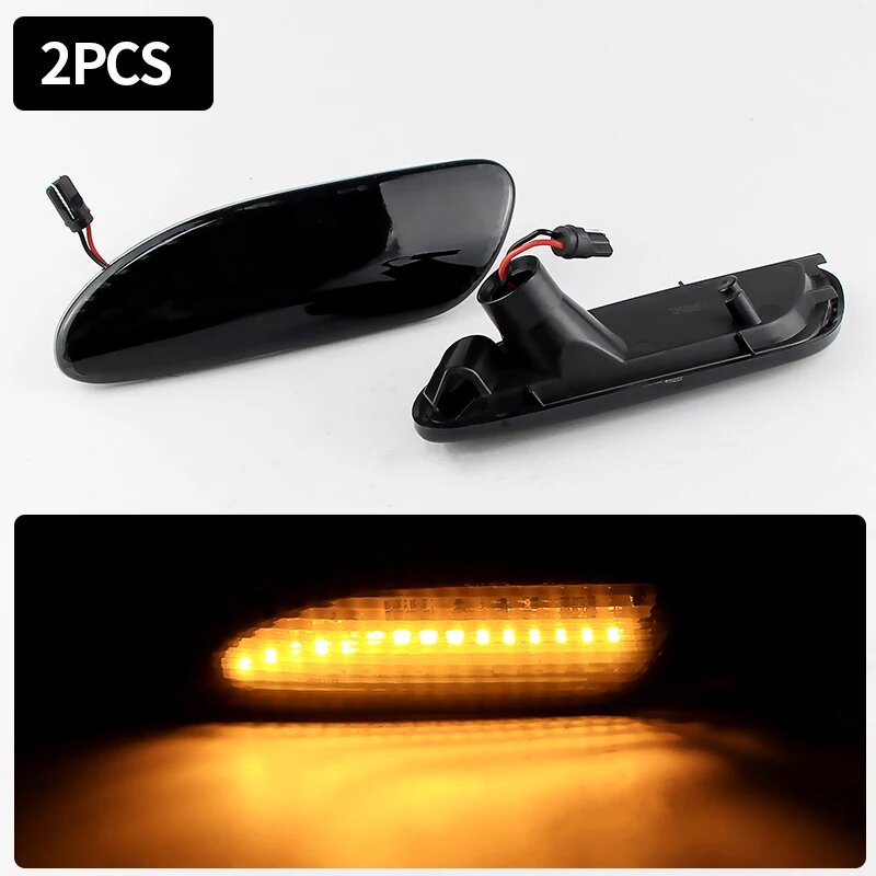 2 шт. LED указатели поворота для Mercedes W203, Smoke yellow