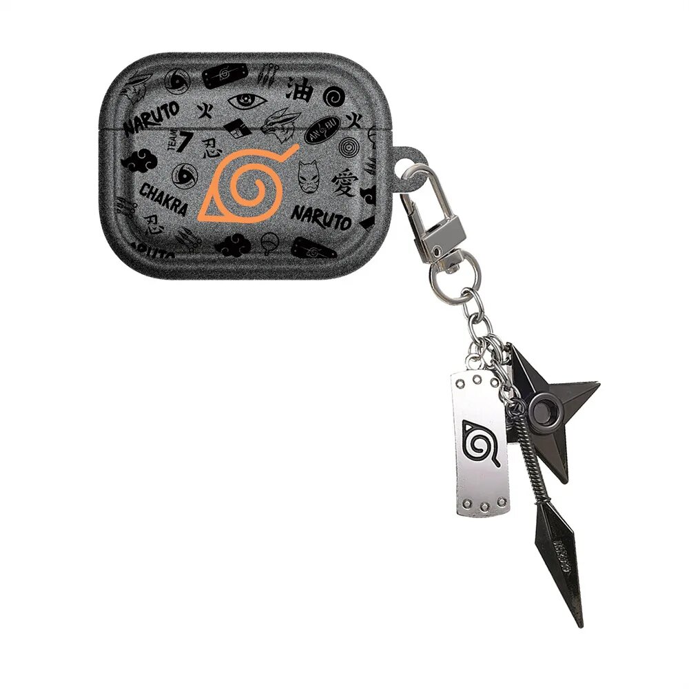 Чехол для AirPods Pro 1NARUTO с логотипом, черный