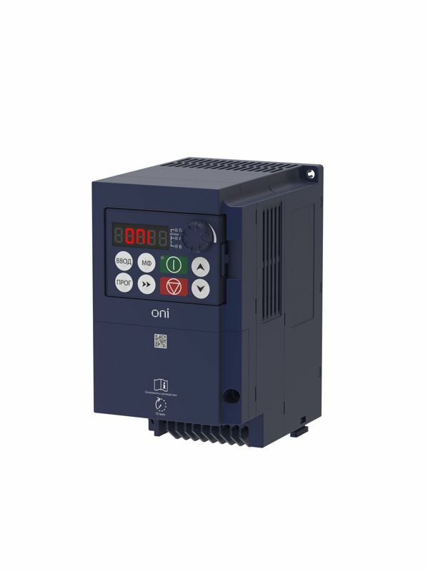 Преобразователь частоты FC-430 380В 0.75кВт 2.5А встроен. тормозной модуль ONI FC-430-33-0075GT