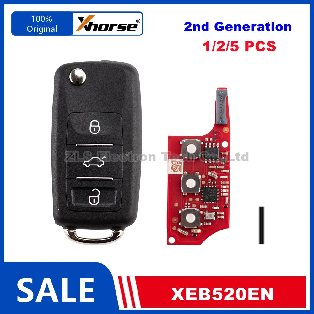 1/2/5 штук XHORSE XEB520EN B5 Super Remote с чипом XT57 Super Chip, английская версия для 5PCS