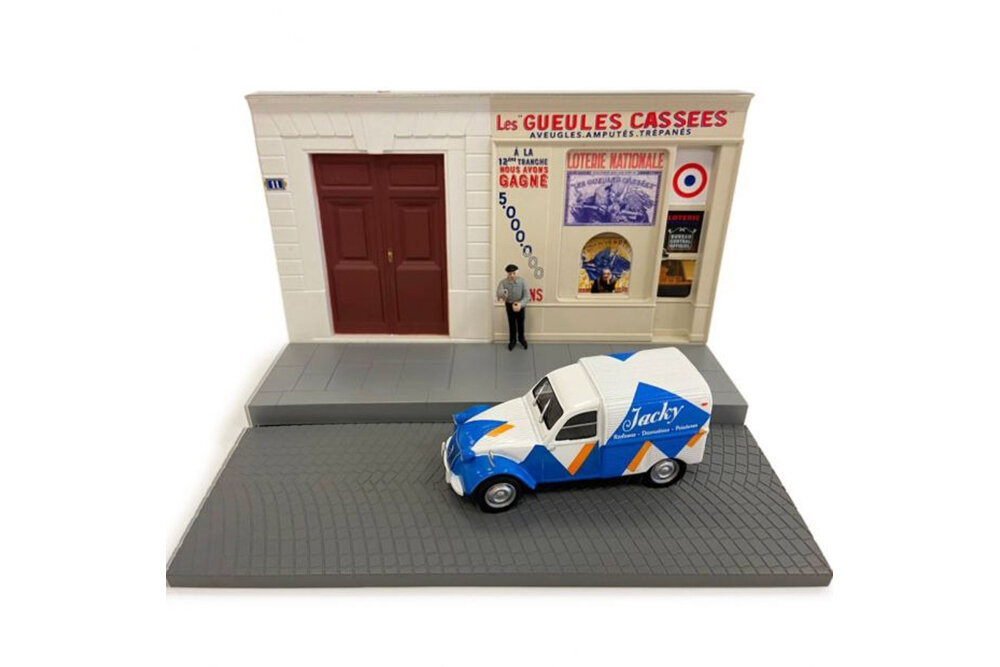 Модель коллекционная ALTAYA Citroen 2CV автодиорама "художник-каллиграфист" / ситроен 2CV