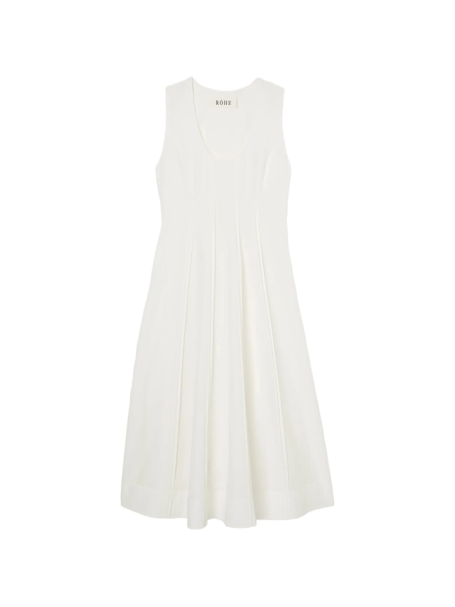 Платье ROHE Sculptural pleated midi dress