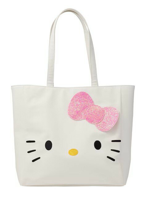 Сумка через плечо Hello Kitty из PU, с бантом, цвет слоновая кость