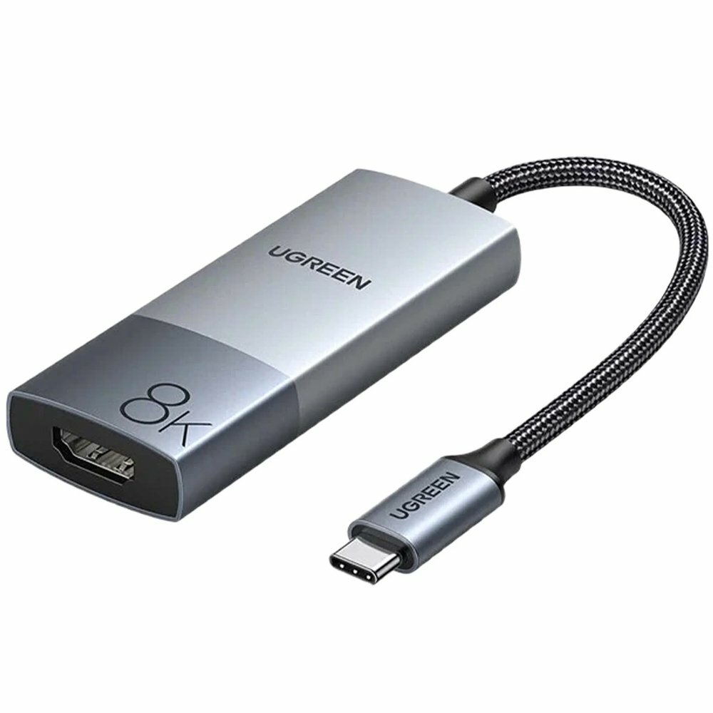 Переходник Ugreen CM491 USB-C/HDMI 2.1 8K 60Hz 0.15 м. серый космос (85320)