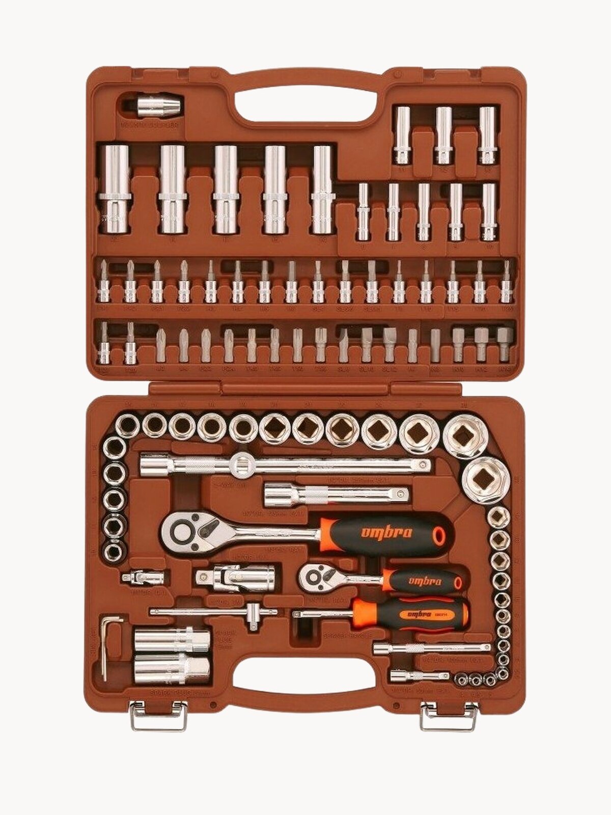 Набор инструмента универсальный 1/4", 1/2"DR, 94 предмета Ombra