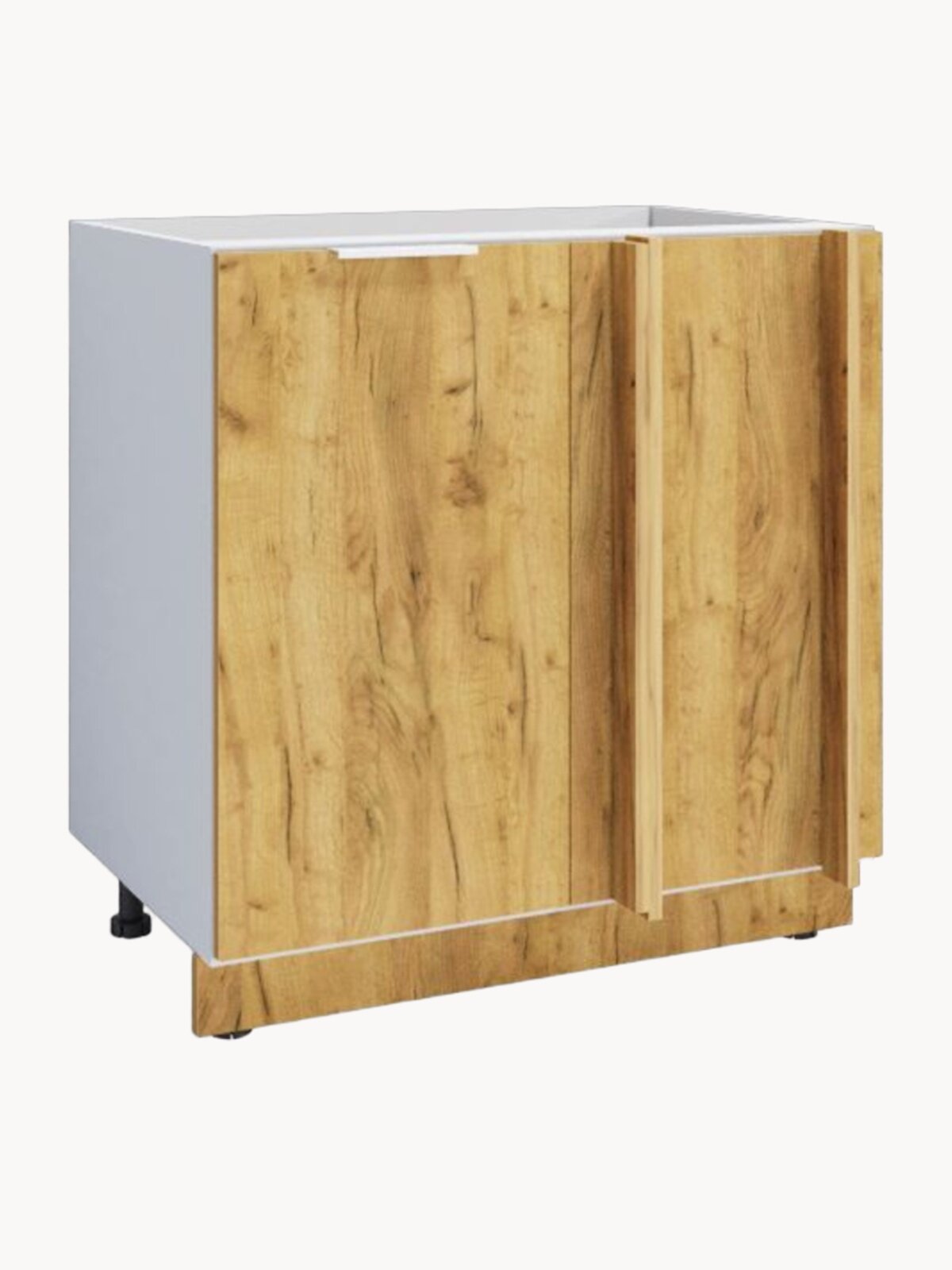 Кухонный модуль напольный 80см угловой под мойку, дуб крафт золотой