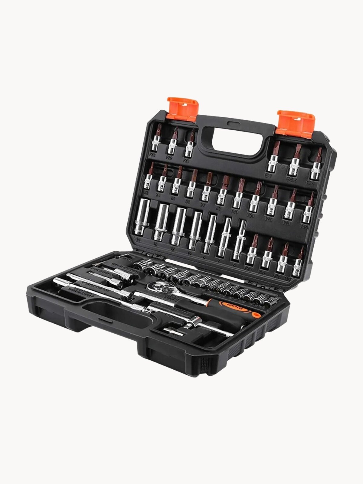 Набор инструментов для авто Deko TZ53 (53 предмета) серебристый