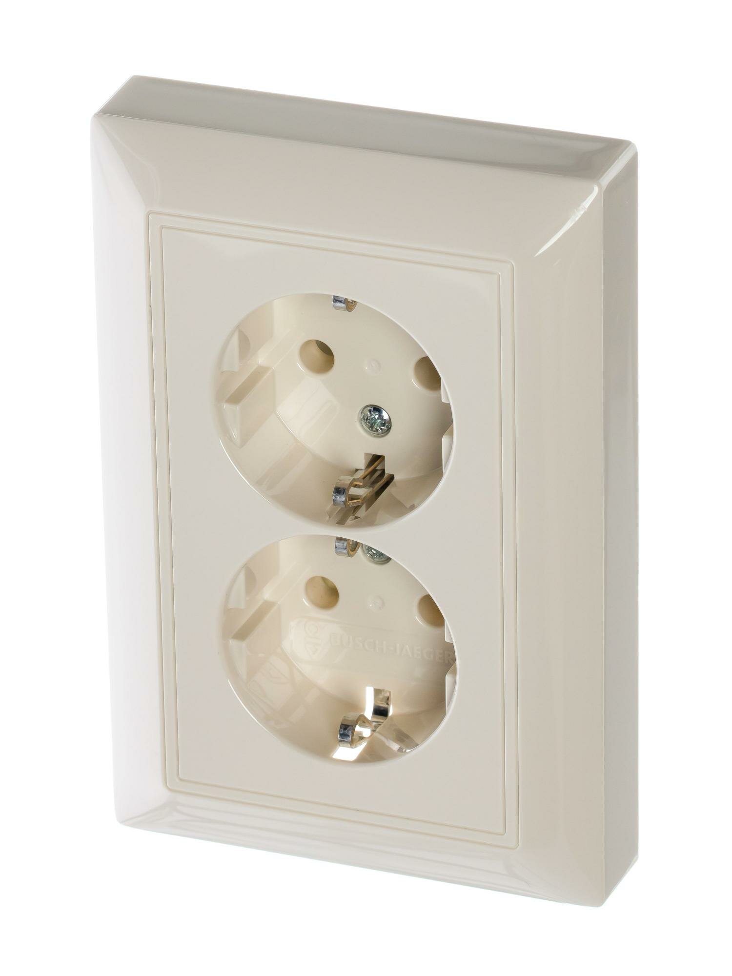 ABB BJB Basic 55 Беж Розетка 2-ая с заземлением моноблок, 2CKA002014A1463