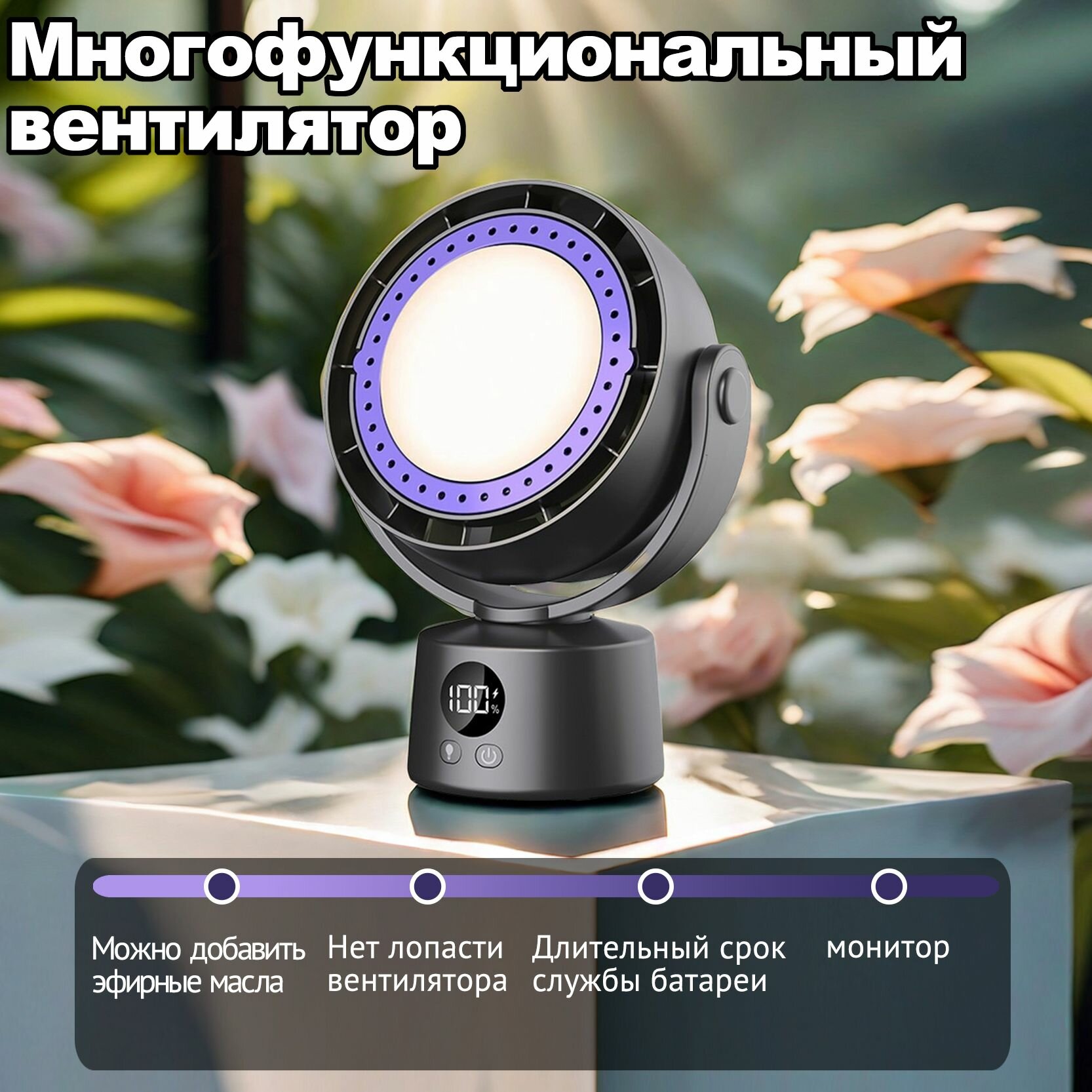 Портативный вентилятор, Интерфейс USB, Наружный вентилятор , Дистанционное управление универсальный