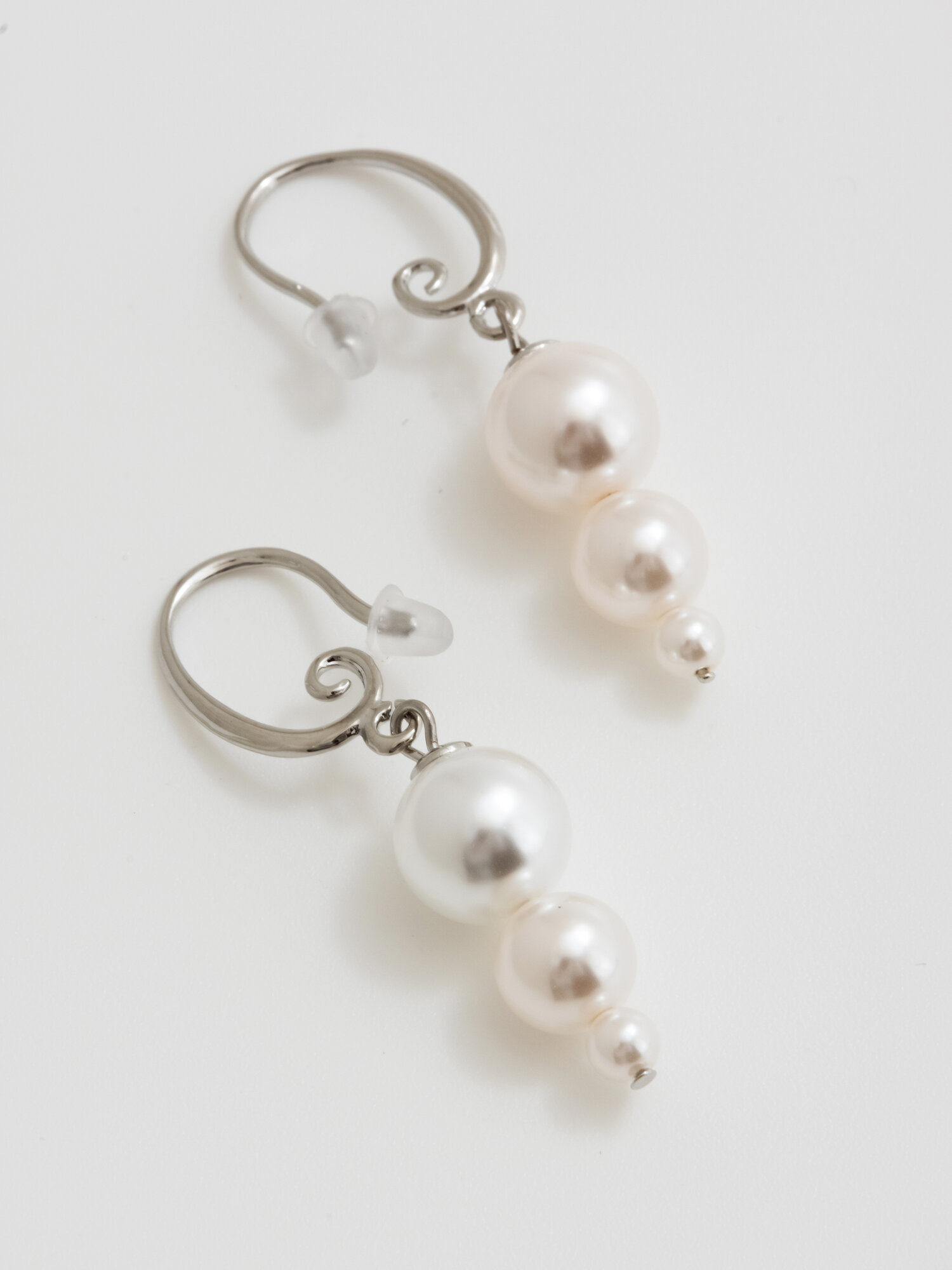 Серьги, жемчуг имитация