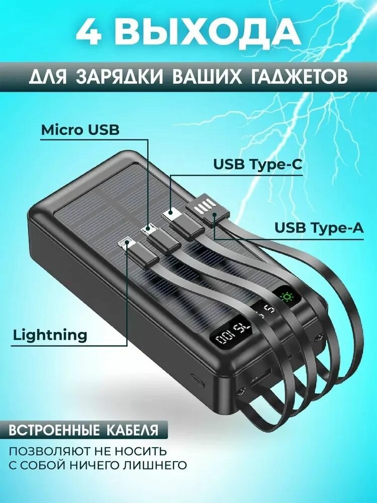 Повербанк 50000mah портативный, Внешний аккумулятор 50000mah(производитель высокого качества)