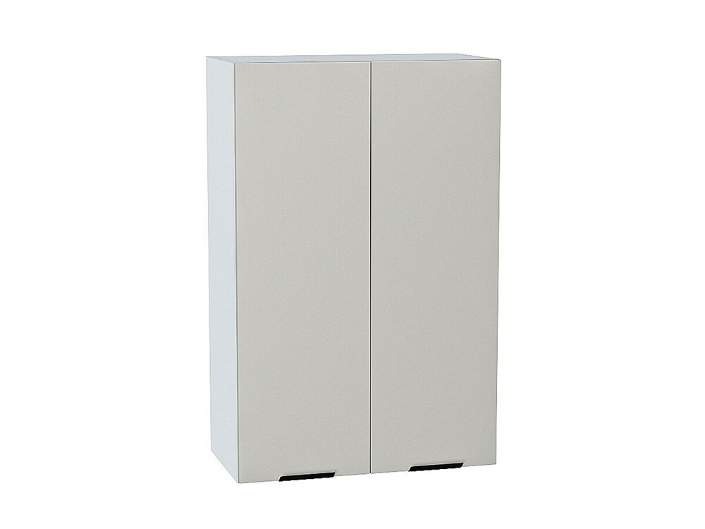 VVT Кухонный Шкаф верхний с 2-мя дверцами Евро Белый, Агат, 920, 600, каркас ЛДСП Белый, фасад МДФ Агат, 920*600*318