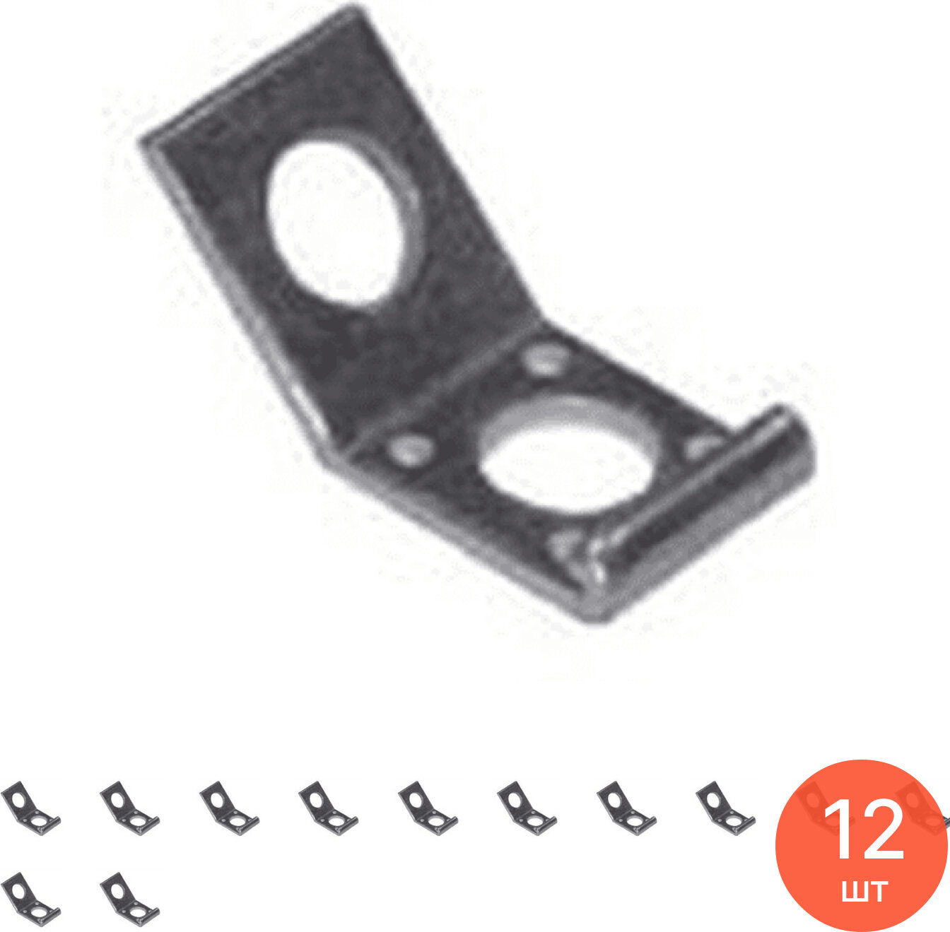 Кронштейн крепежный BK / БК анкерный СА 25, из алюминиевого сплава, диаметр болтов 12мм, 4000Н / крепеж (комплект из 12 шт)