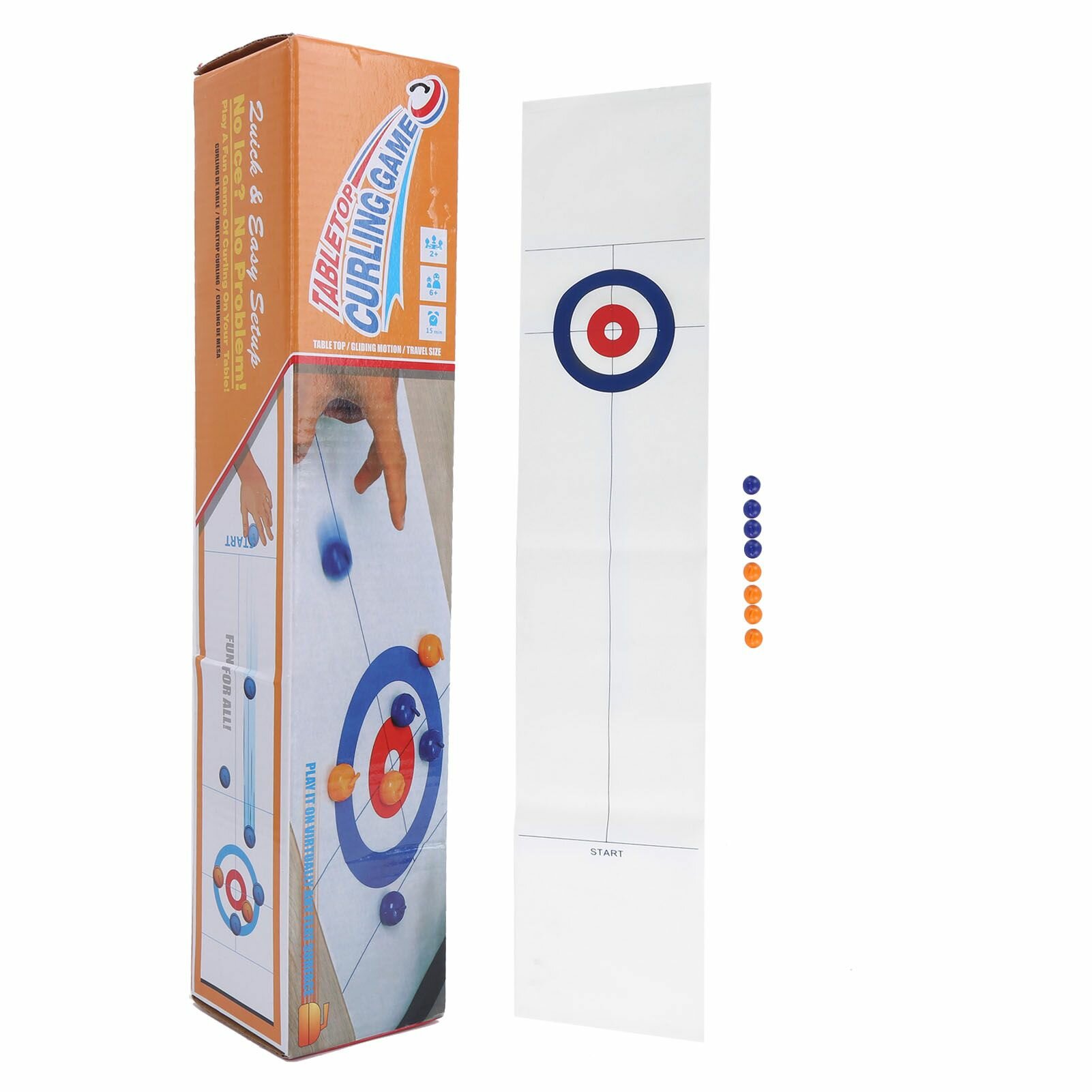 Складная настольная игра в керлинг, портативная игрушка для игры в керлинг в помещении для детей и взрослых, веселье на вечеринках, простая настройка, компактный дизайн