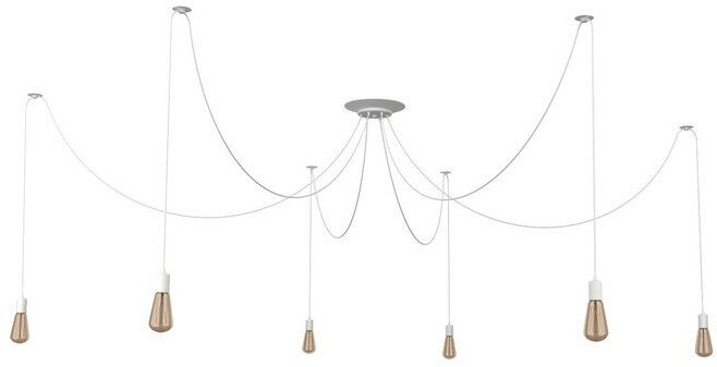 Светильник "Паук" 6x40Вт E27 белый BayerLux