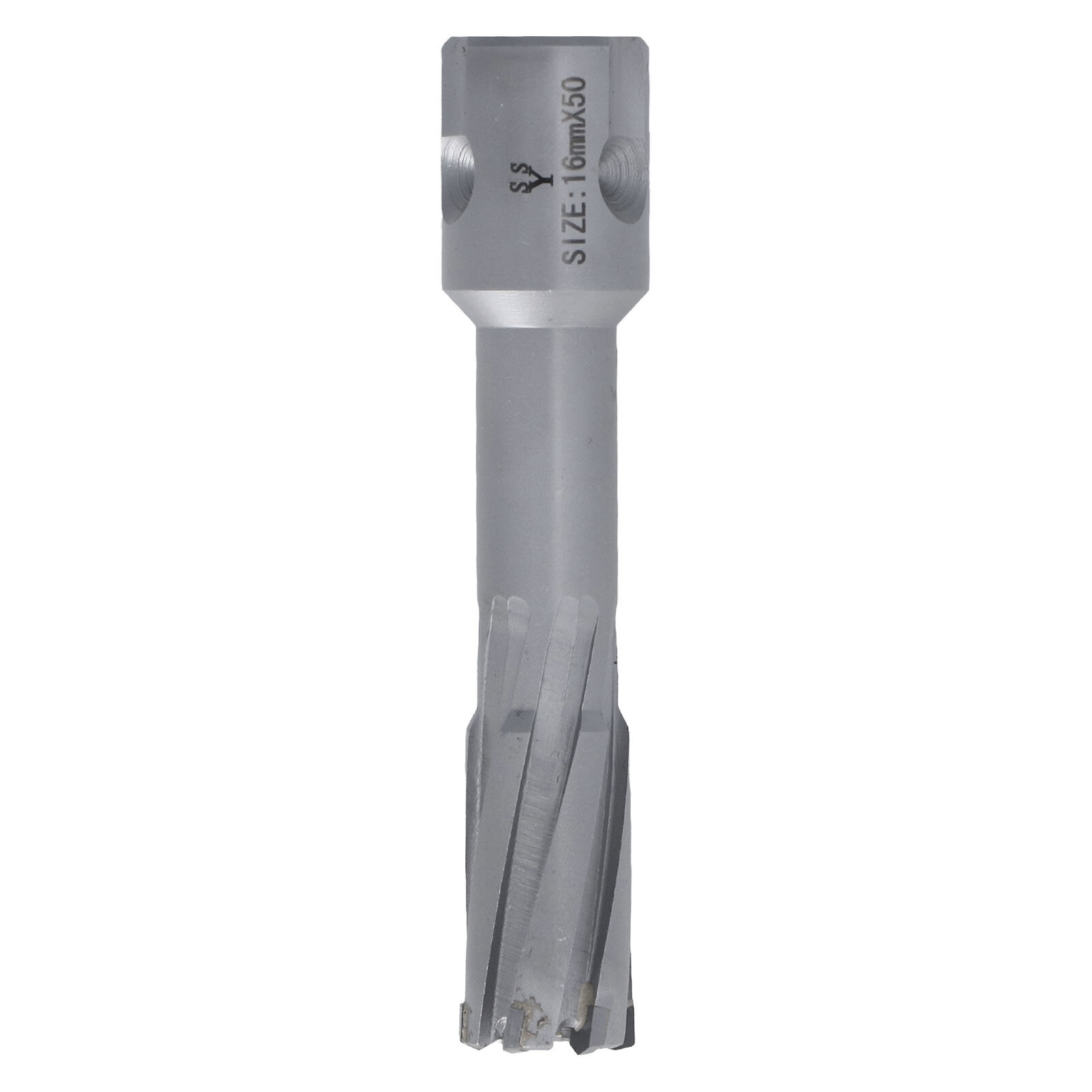 Кольцевое корончатое сверло глубиной 50 мм, эффективное и точное сверление, твердосплавное корончатое сверло 40CR, диаметр 16 мм/0,63 дюйма.