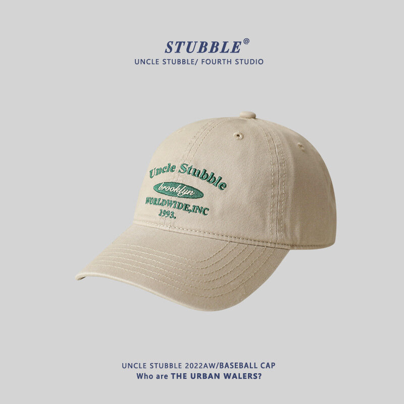 Американская ретро-кепка-утконос для мужчин и женщин, корейская версия, широкополая бейсболка с изображением лица, маленькая мягкая кепка в уличном стиле