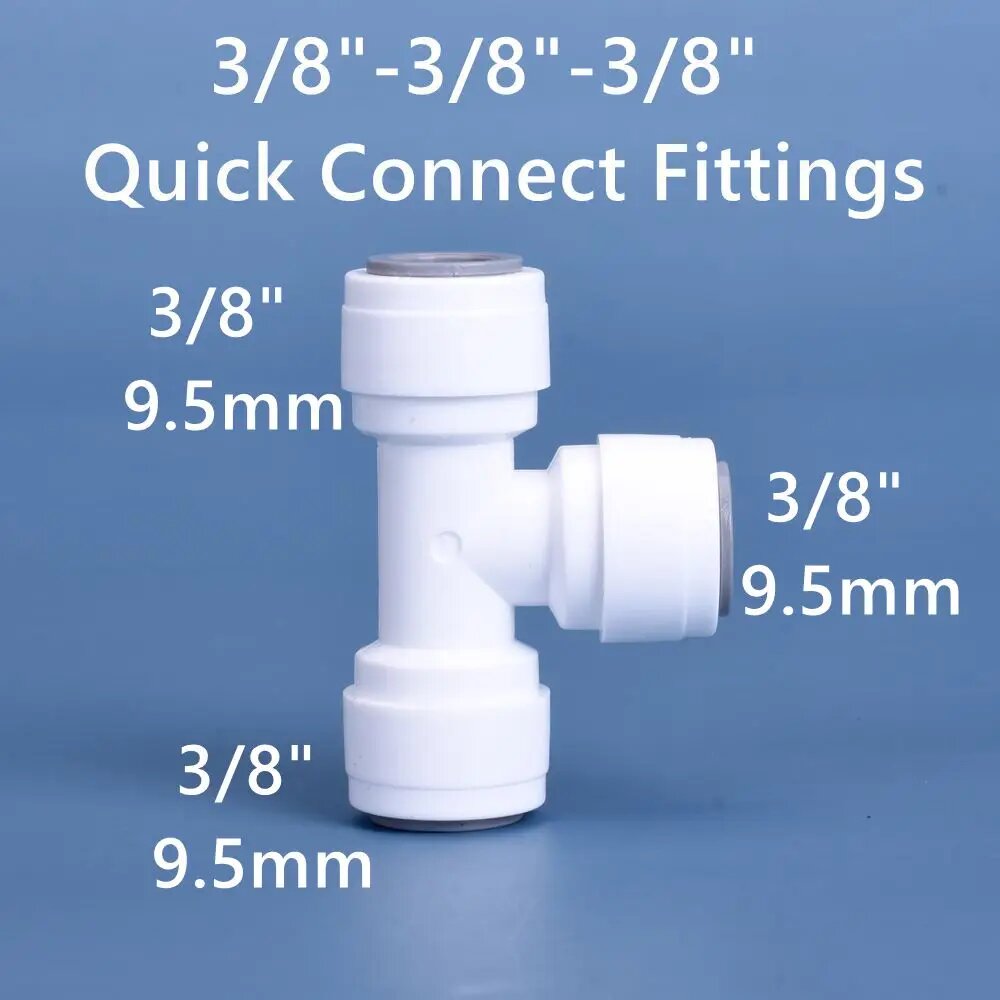 Быстроразъемный тройник 3/8" - 3/8" - 3/8", JSQMK045
