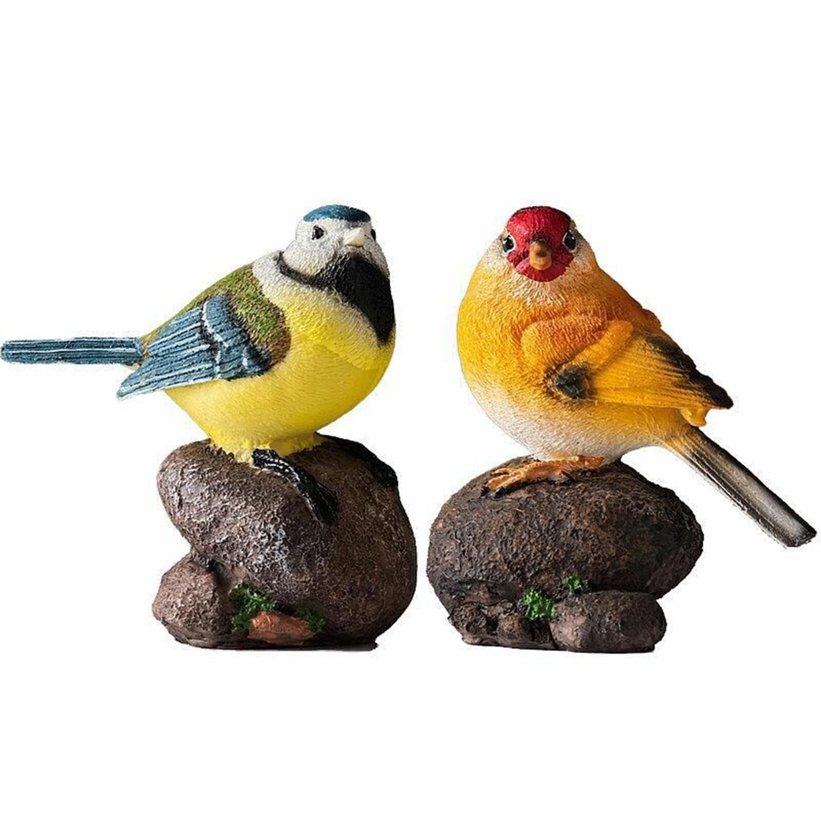 2/3 шт. садовая статуя птицы, фигурка из смолы, скульптуры для наружного внутреннего газона, двора