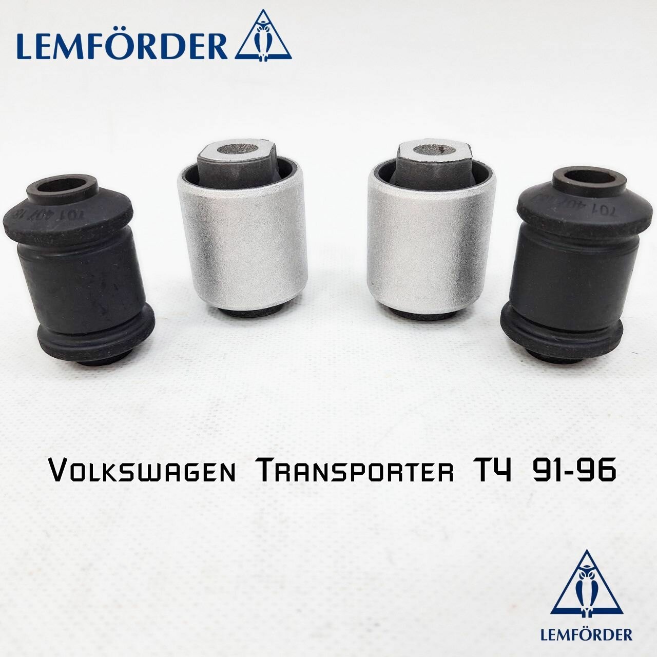 Комплект сайлентблоков передних нижних рычагов Lemforder для VOLKSWAGEN TRANSPORTER T4, фольксваген транспортер Т4