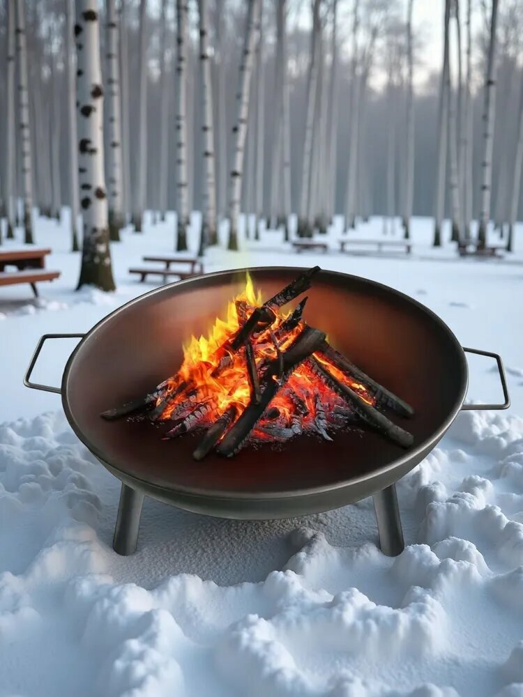 Очаг для костра, алюминий, 58-68см, тренога, устойчивость к жаре