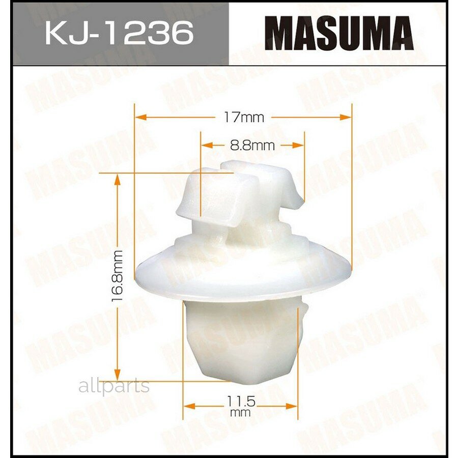 MASUMA KJ1236 клипса!\Toyota 4Runner/Caldina/Corolla/Hilux/4Runner 95>