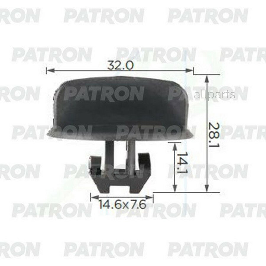 PATRON P37-2384 Крепеж (клоп)