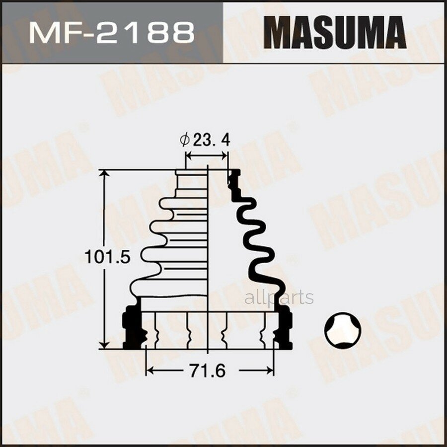 MASUMA MF-2188 Пыльник шруса пер. внутр.