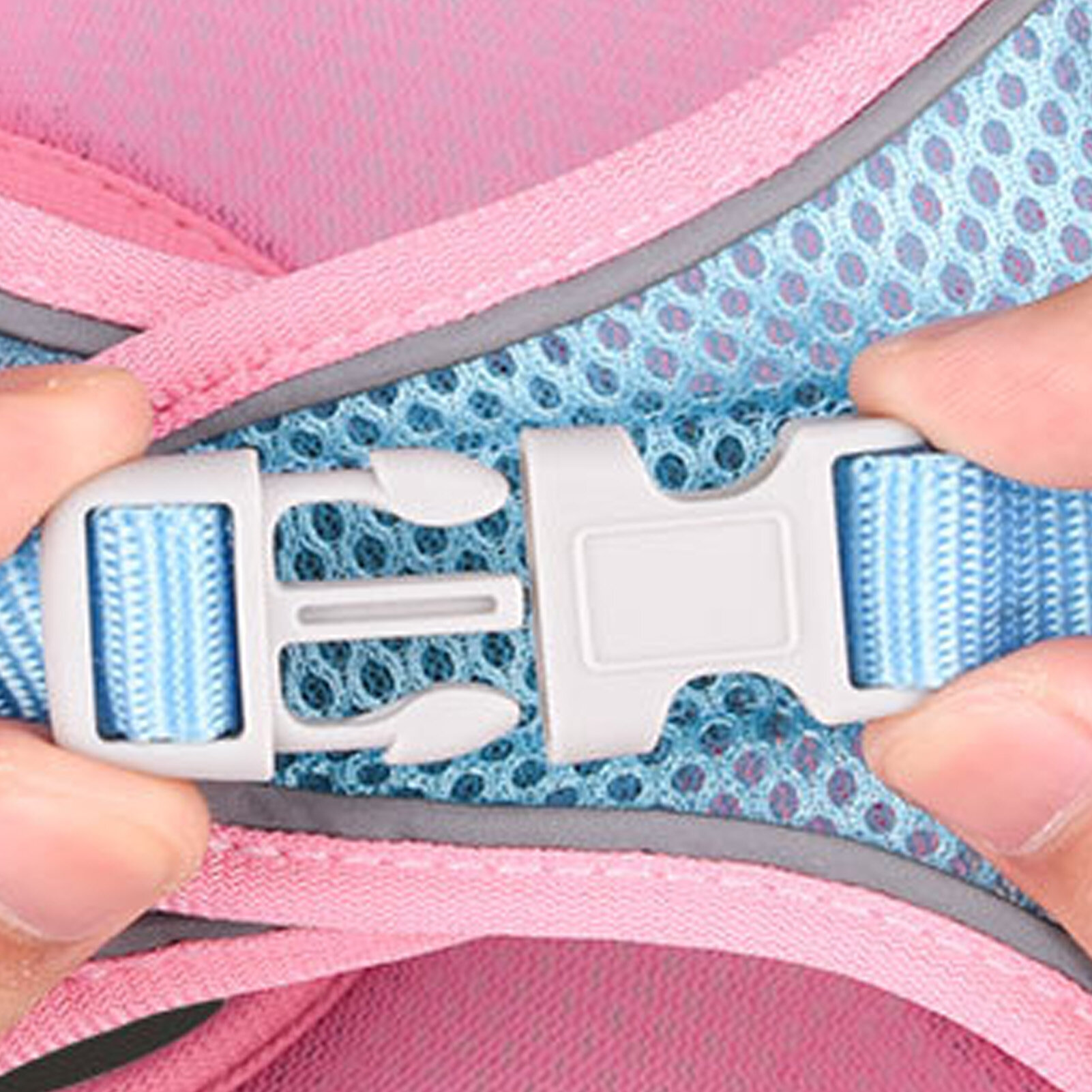 Комплект поводков для собак, светоотражающая дышащая сетка, шлейка для домашних животных для прогулок, походов, тренировок XXS, обхват груди 23–29 см и обхват шеи 31–37 см