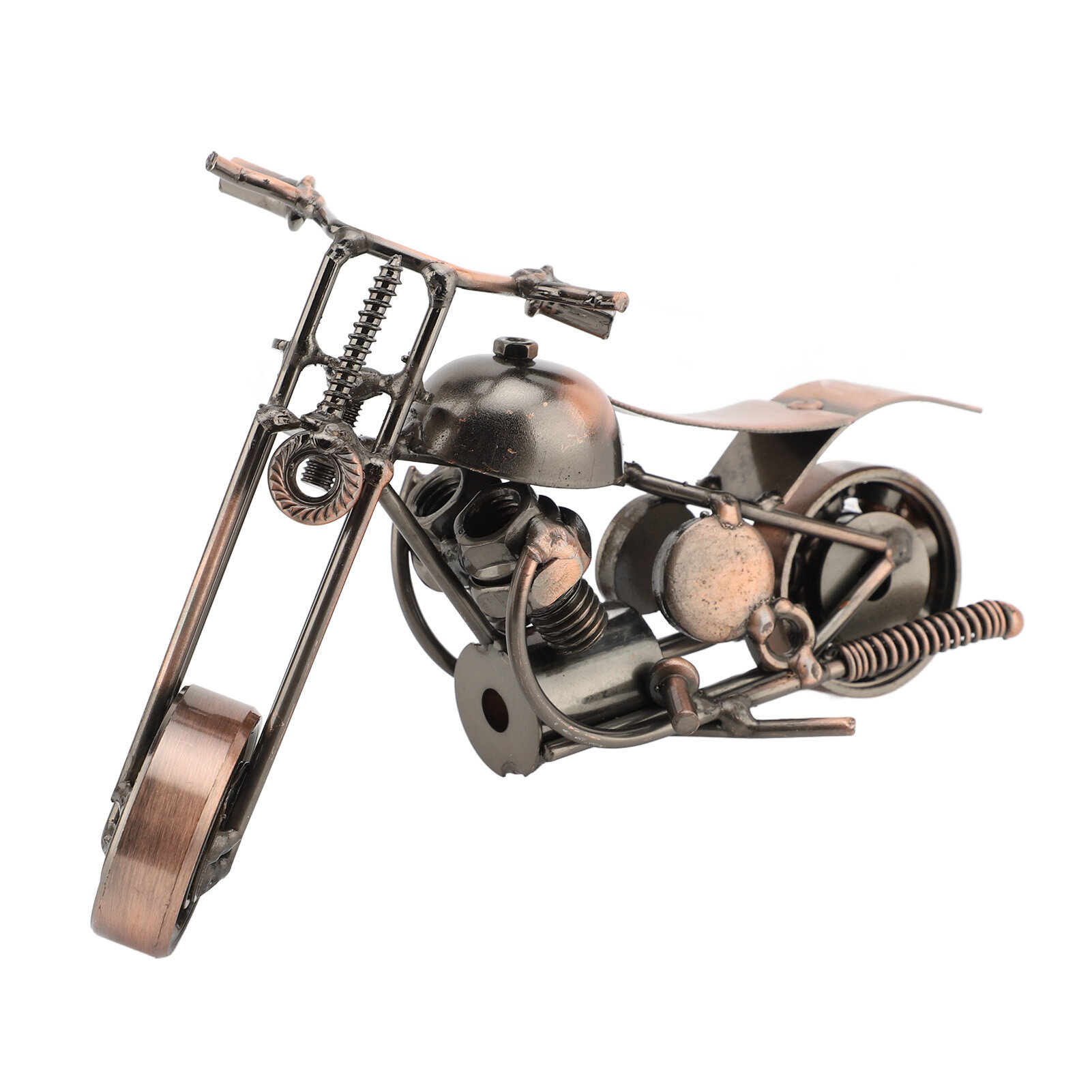 Модель мотоцикла ручной работы, железное искусство, декоративное подвижное колесо, украшение для мотоцикла, стол, декор, подарок