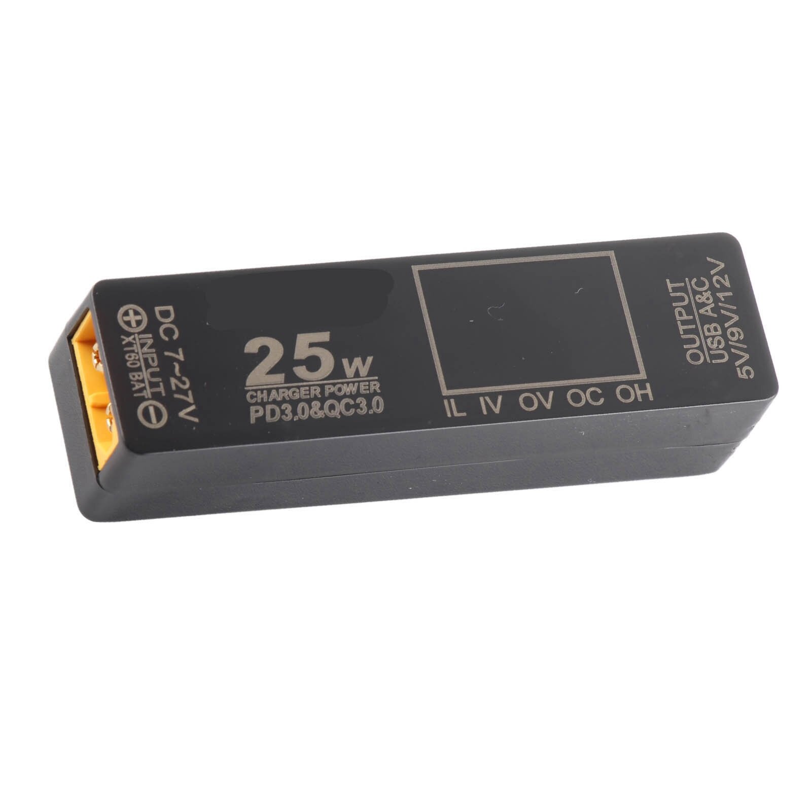 Интерфейс PD3.0 USB XT60 — USB PD3.0 для быстрой зарядки, защиты от перегрузки и короткого замыкания.