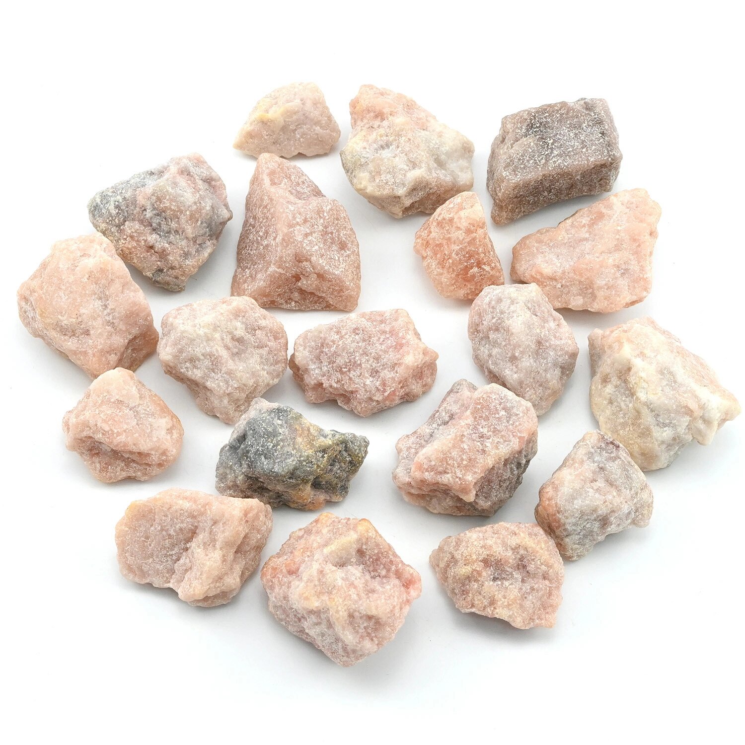 Кварцит розовый галтовка фракция 20-40мм, упаковка 500г .