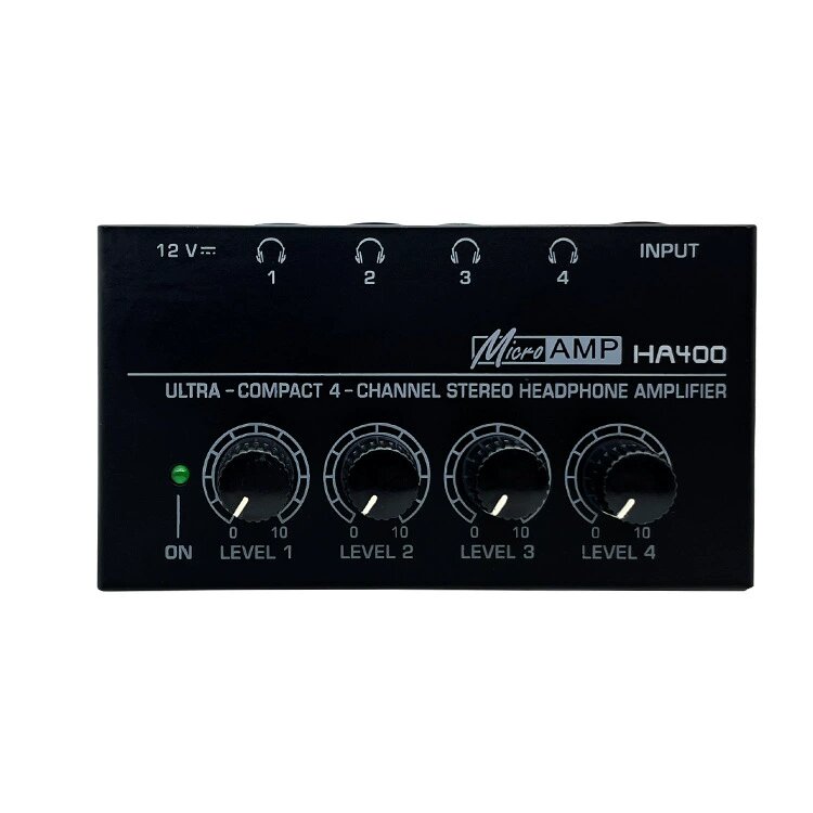 HA400 4-полосный монитор усилитель для наушников распределитель усилитель для наушников стерео
