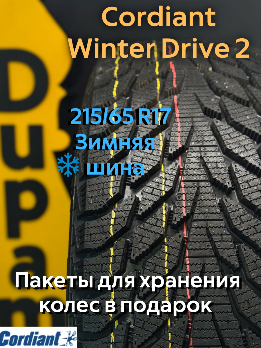 Автошина зимняя Cordiant Winter Drive 2 215/65R17 103T для легковых автомобилей