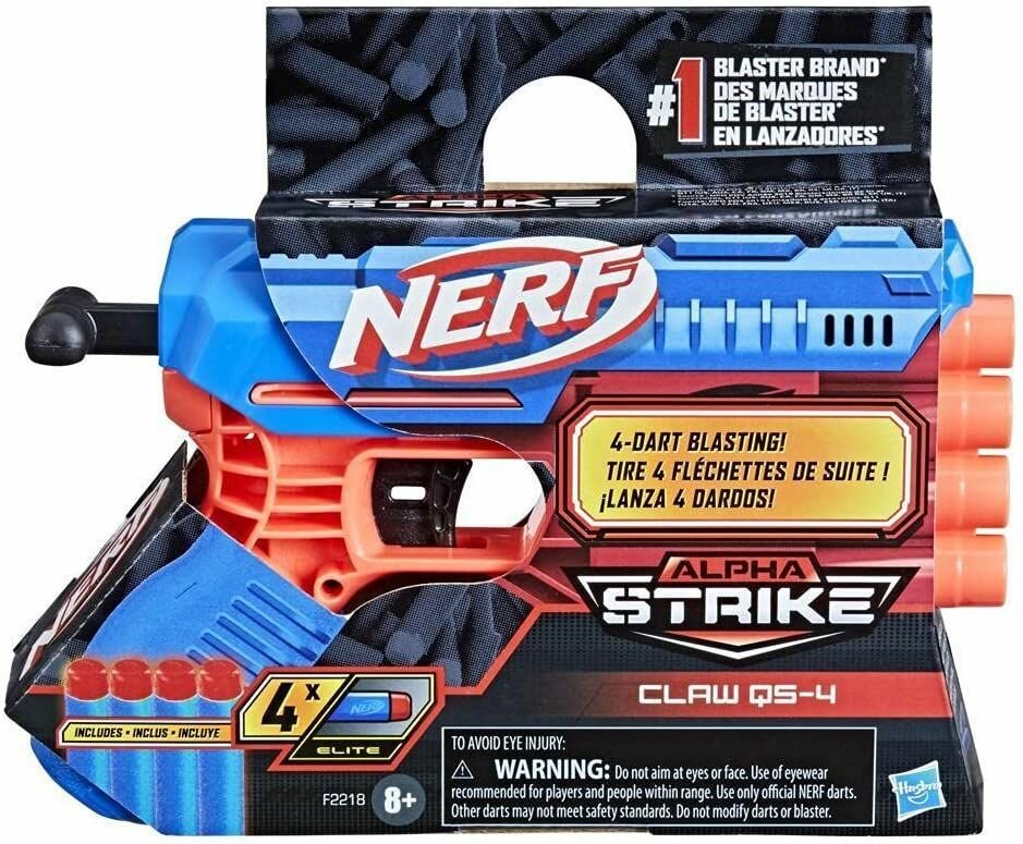 Nerf Alpha Strike Claw Qs-4 F2218 Бластер Биг Кэт