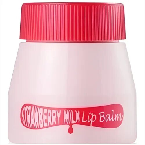Бальзам Welcos для губ Kwailnara Strawberry Milk Lip Balm, с экстрактом клубники,10мл