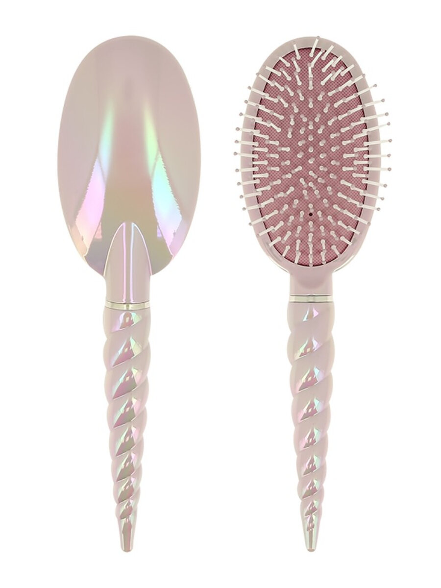 Массажная расческа для волос Lady Pink, бежевая, пластик, для распутывания