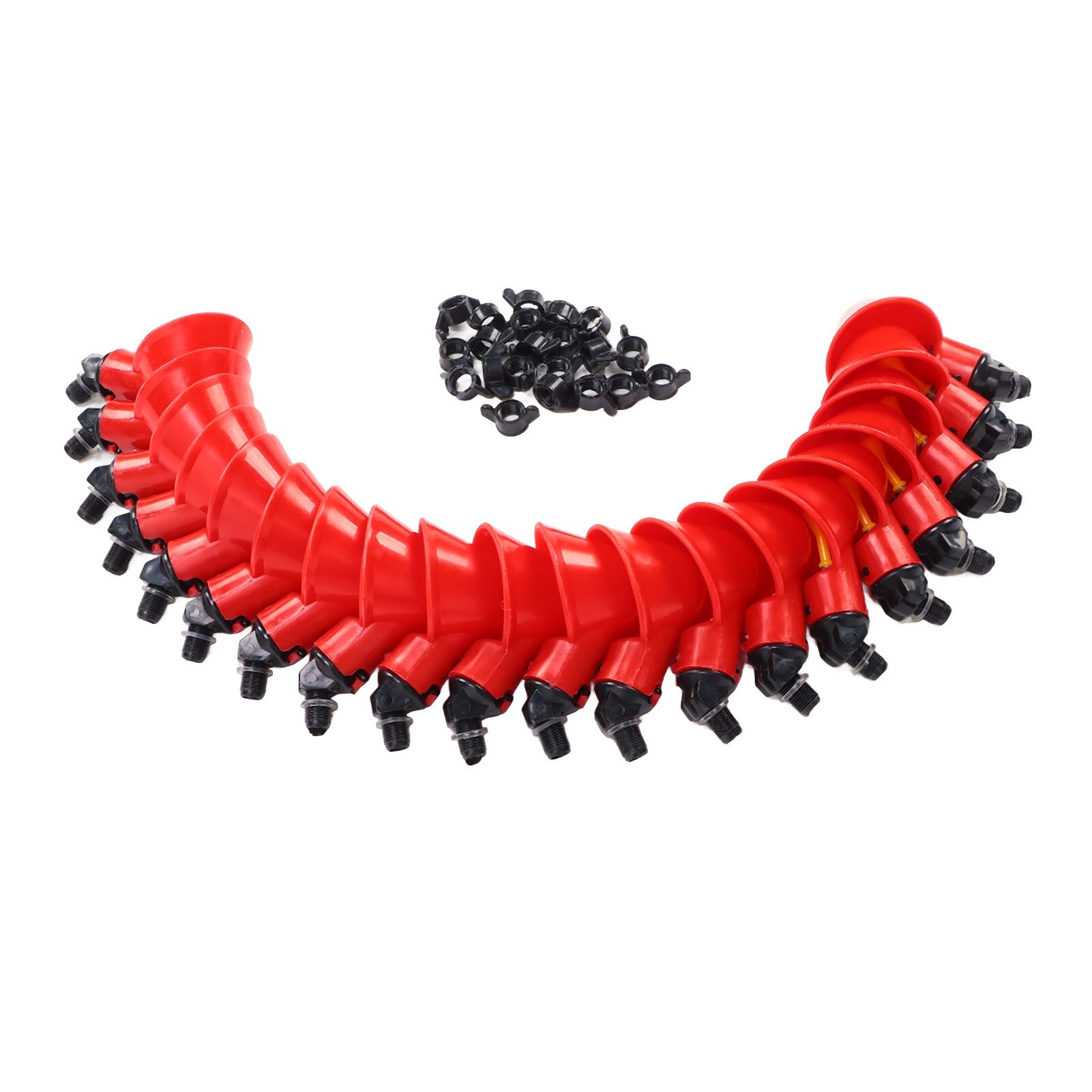 20 шт. автоматических чашек для поения кур, безопасных нетоксичных поилок для кур и птиц, простая установка, прочные