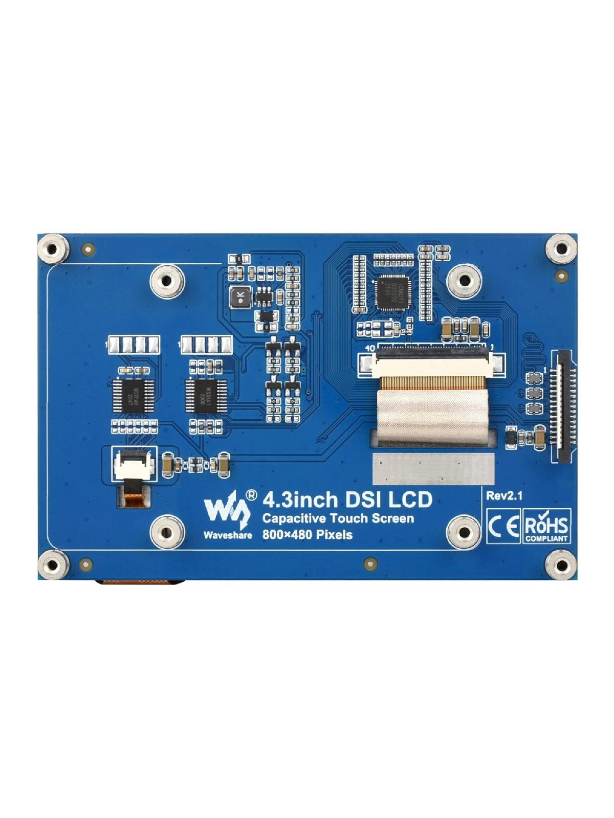 4.3Inch QLED Display Screen Panel for RaspberryPi 4B 3B+ 3A+ 3B 2B CM3 CM3+ 4 800x480 Touchscreen Display Replacement