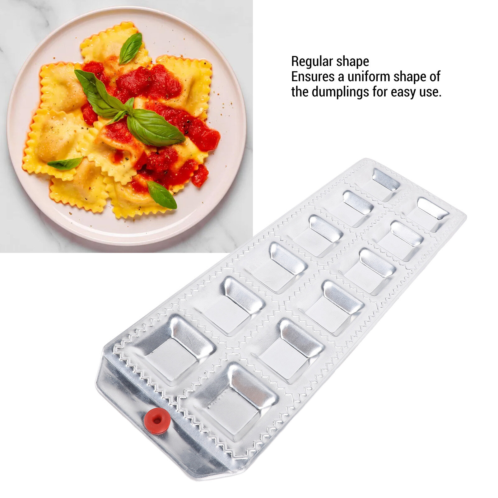 Машина для приготовления квадратных равиоли, многофункциональная, с 12 отверстиями, инструмент для приготовления пельменей, алюминиевый сплав, лоток для макаронных изделий для приготовления пищи на кухне