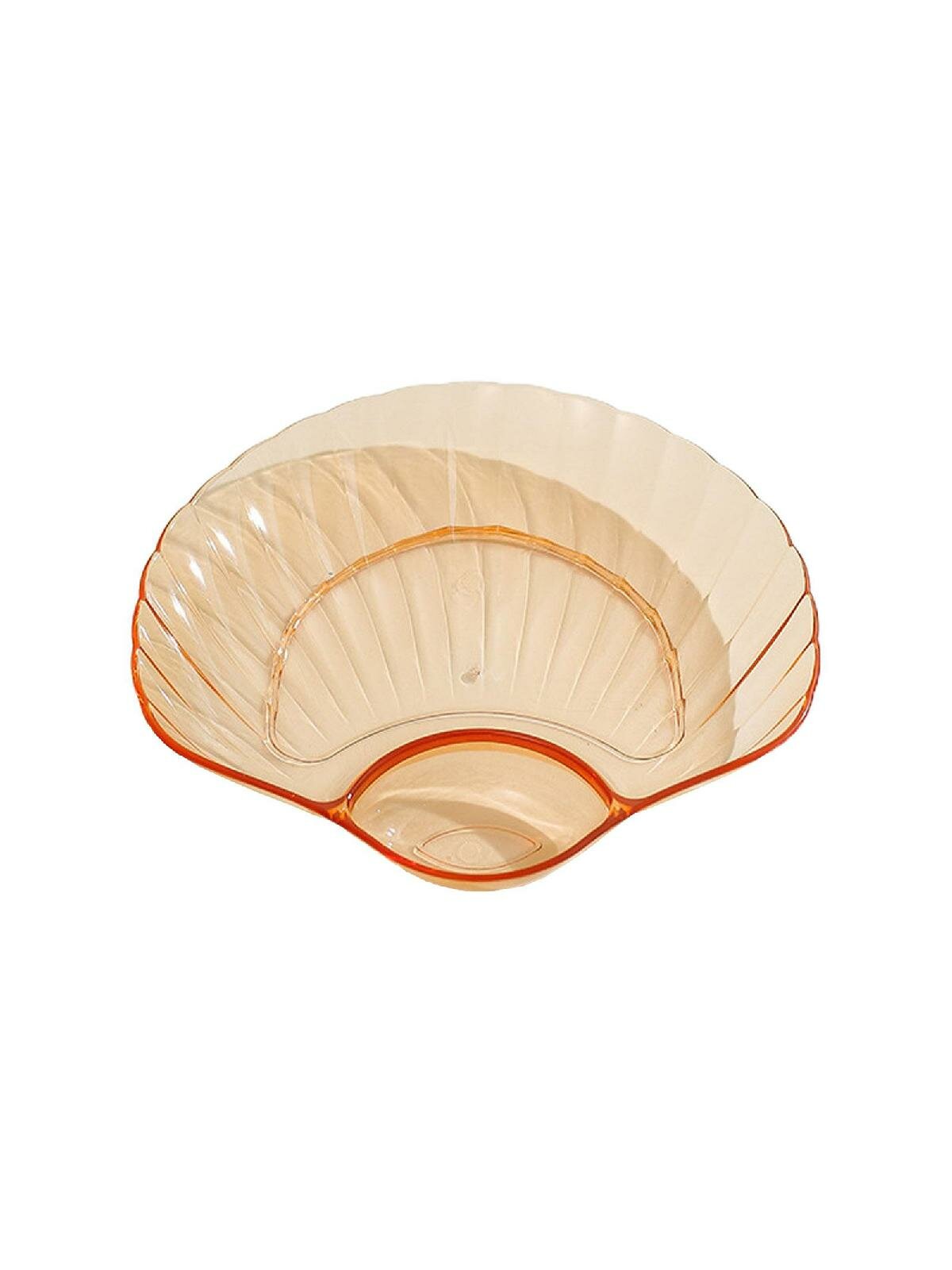 Блюдо в форме ракушки. Красивый пластиковый поднос. Сервировочное блюдо. Дизайн ракушки. Фотореквизит. Обеденная тарелка. Фруктовая тарелка. Безделушка.